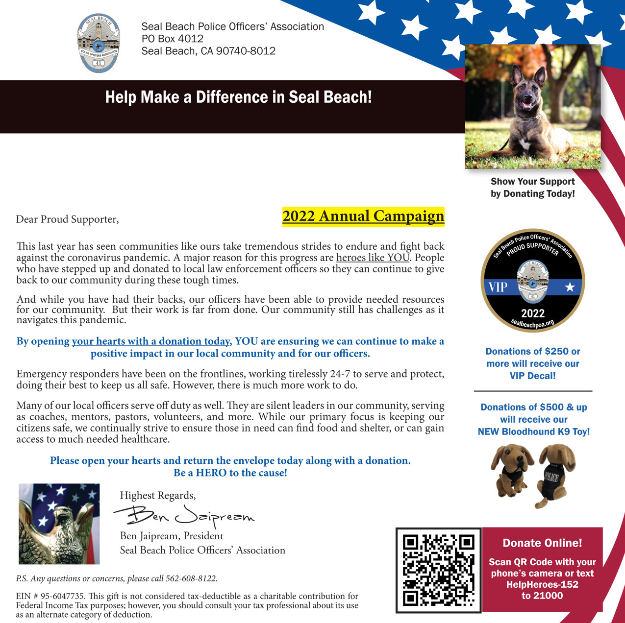 Seal Beach Police Officers' Association - Donate Now!